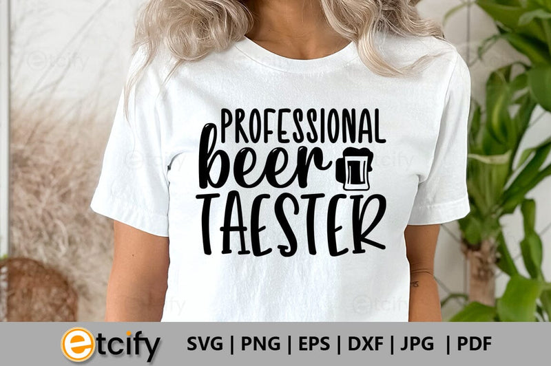Professional beer taster SVG - So Fontsy