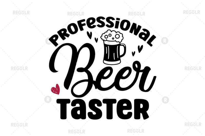 Professional beer taster SVG - So Fontsy