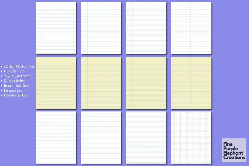 Professional Paper | Writing Sheets - So Fontsy
