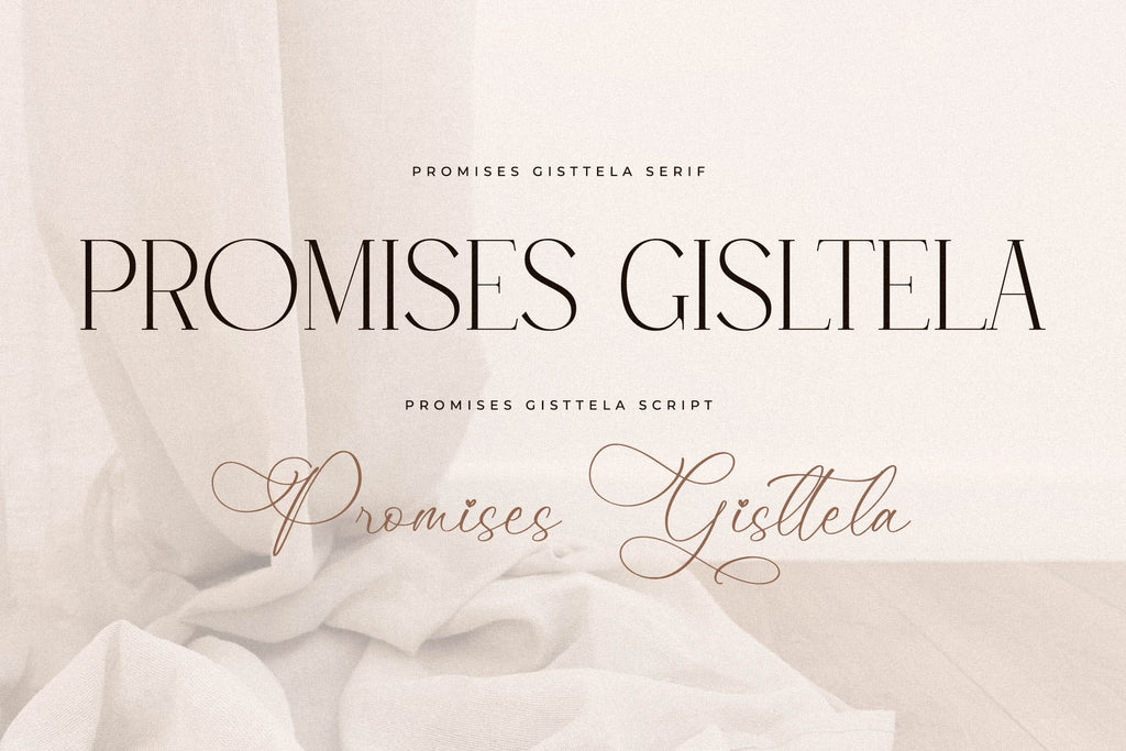 Promises Gisttela Font Duo - So Fontsy