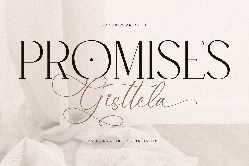 Promises Gisttela Font Duo - So Fontsy