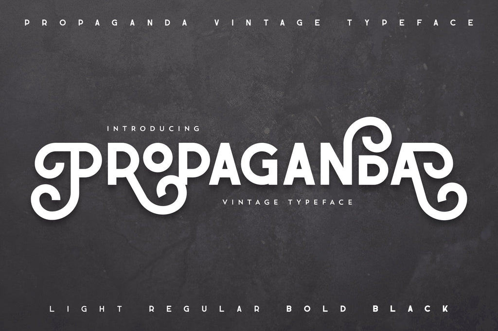 Propaganda - Vintage typeface - So Fontsy