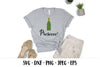 Prosecco SVG Alcohol SVG. Bottle of champagne SVG cut file - So Fontsy