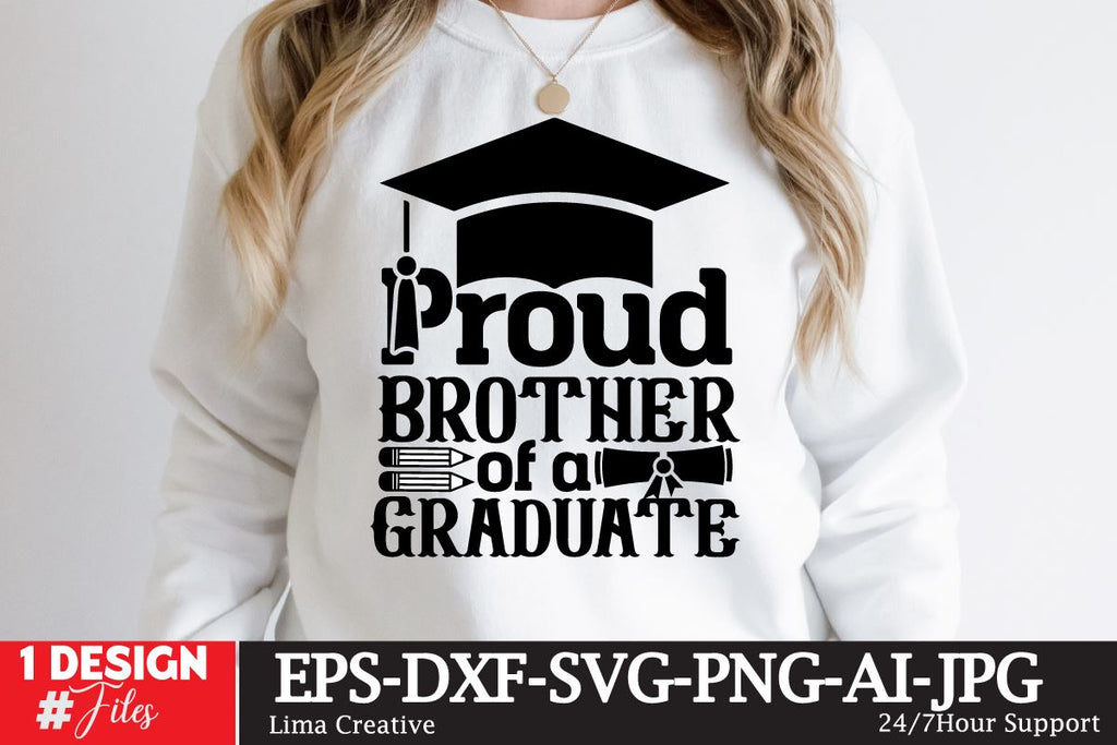 Proud Brother Of The Craduate SVG Cute File,Graduation Sublimation PNG ...
