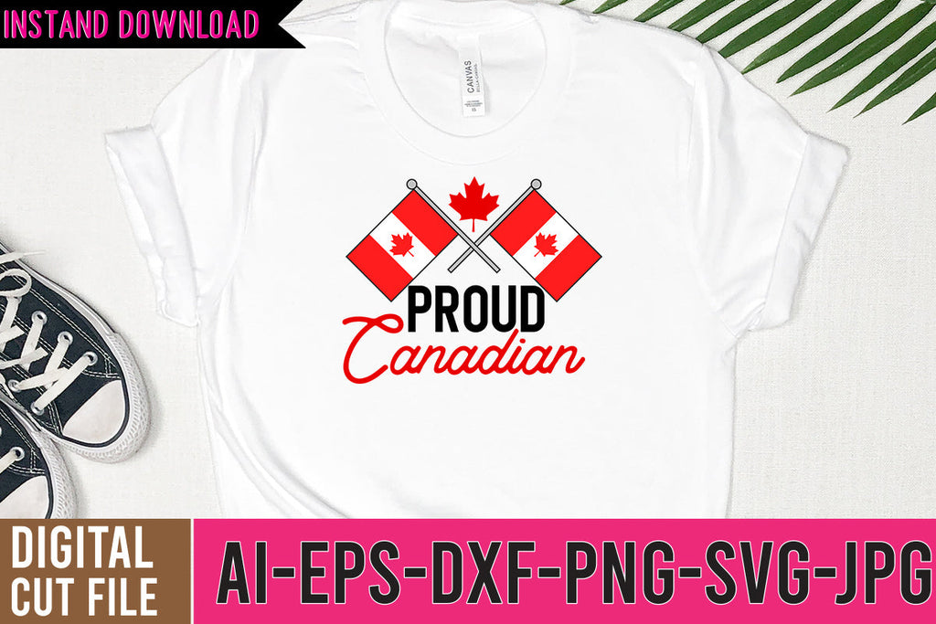 Proud Canadian SVG Cut File - So Fontsy