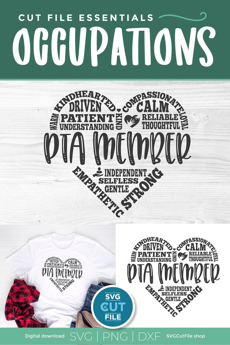 PTA svg, a Parent Teacher appreciation svg - So Fontsy