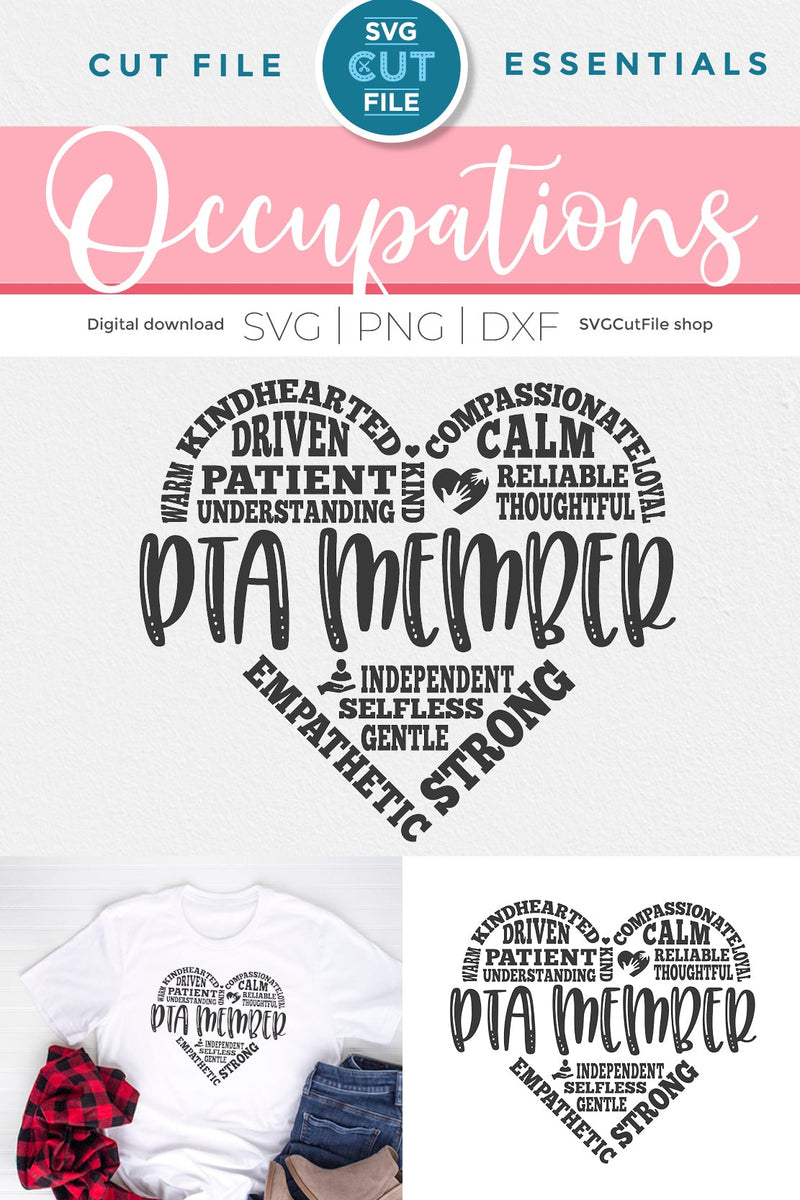 PTA svg, a Parent Teacher appreciation svg - So Fontsy