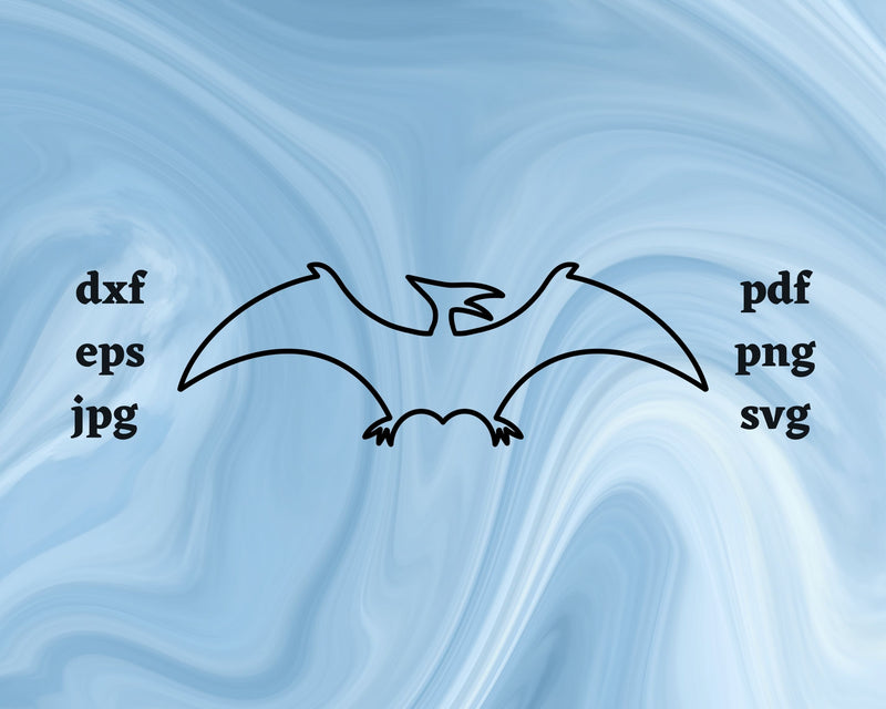 Pterodactyl Outline SVG Cut File - So Fontsy