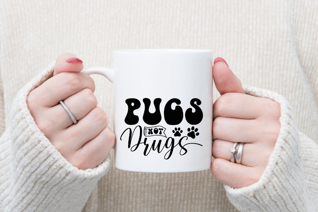 Pugs Not Drugs Svg - So Fontsy