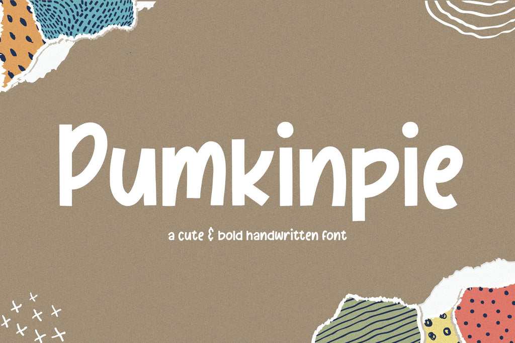 Pumkinpie Cute & Bold Handwritten font - So Fontsy