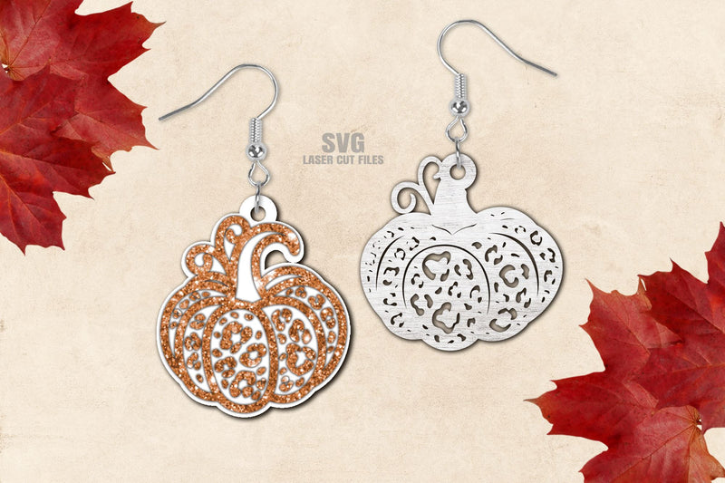Pumpkin Earrings SVG | Fall Earrings SVG Bundle - So Fontsy