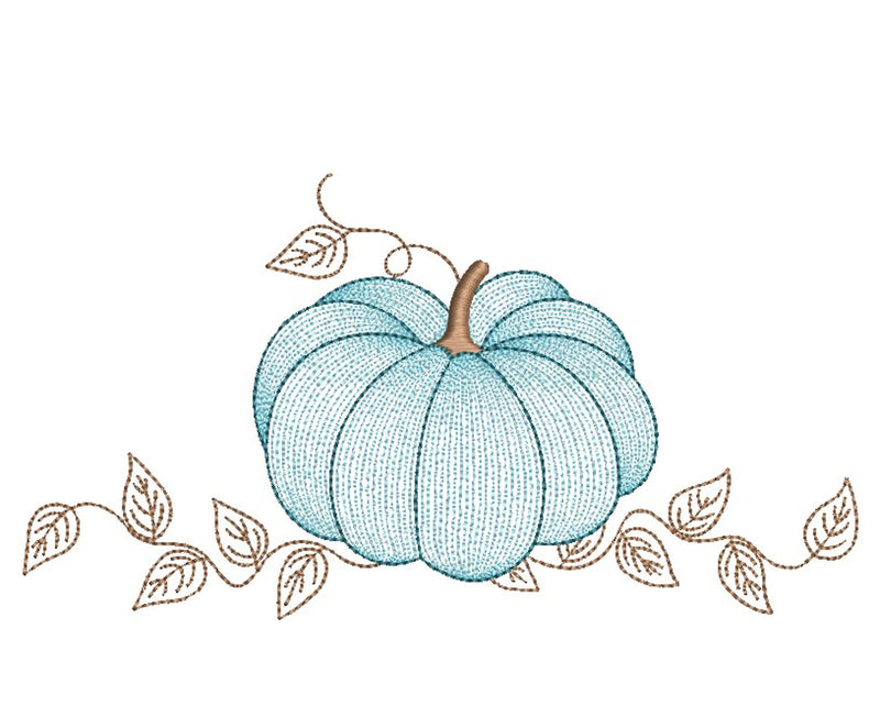 Pumpkin Embroidery Design, Autumn Embroidery Design, Thanksgiving ...