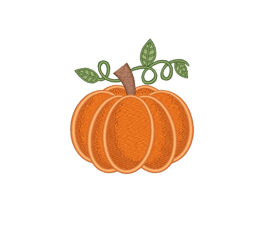 Pumpkin Embroidery Design - So Fontsy