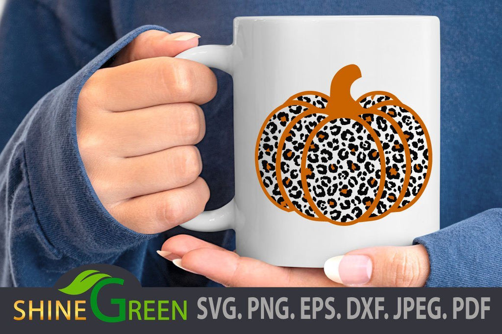Pumpkin Leopard Print - Fall SVG, PNG, EPS, DXF - So Fontsy