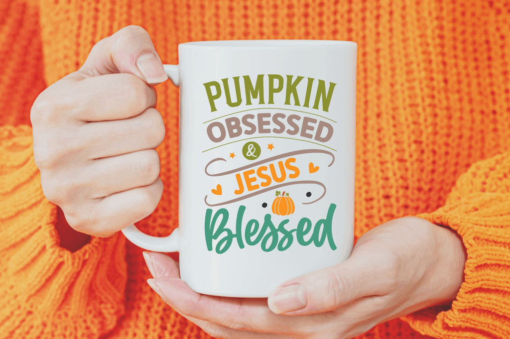 Pumpkin obsessed and SVG - So Fontsy