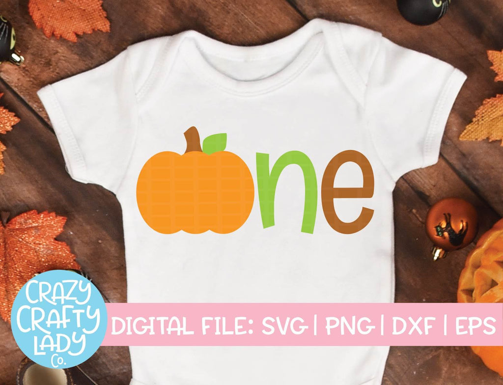 Pumpkin One | Fall Birthday SVG Cut File - So Fontsy