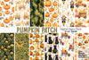 Pumpkin Patch Digital Paper | Fall Pattern - So Fontsy