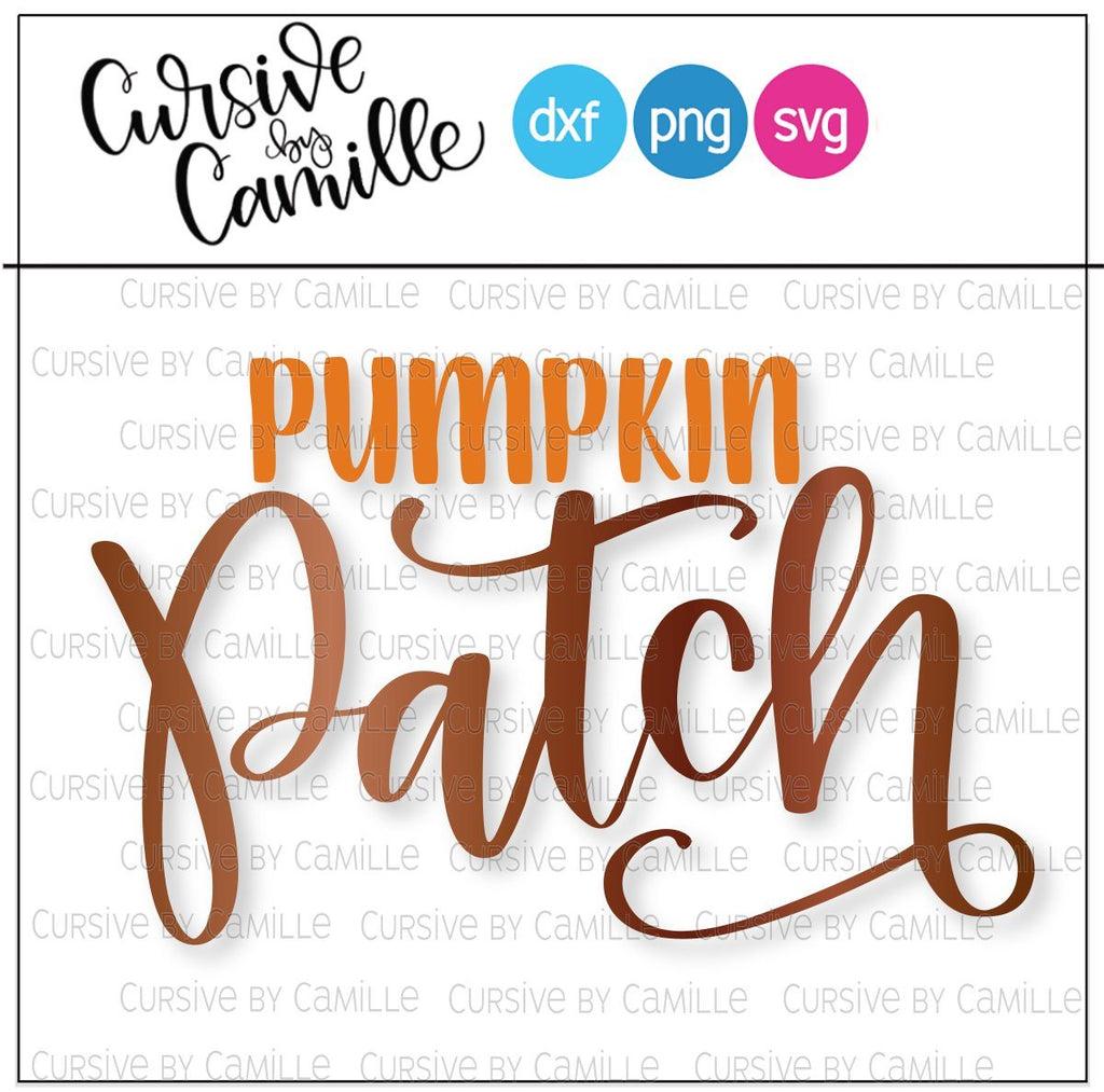 Pumpkin Patch Hand Lettered Cut File Exclusively on So Fontsy