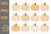 Pumpkin Pattern SVG, PNG, DXF Digital Files Include - So Fontsy