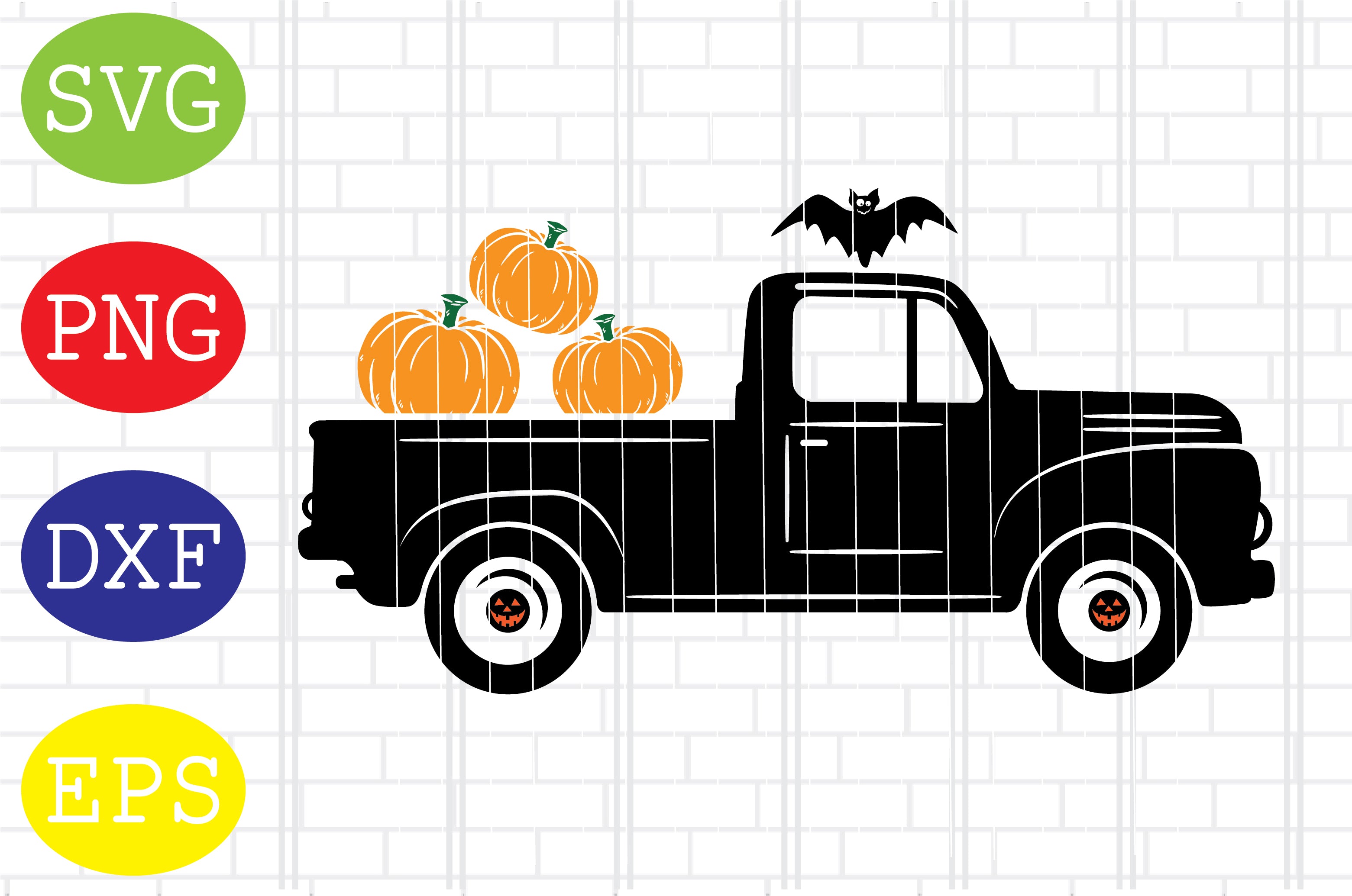 Pumpkin Truck Svg, Farm Truck Svg, Cauldron Svg, Halloween Svg, Fall ...