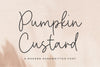 Pumpkind Custard Modern Handwritten Font - So Fontsy
