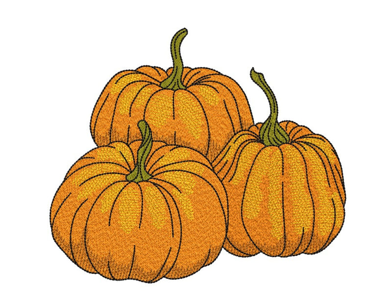 Pumpkins Embroidery Design, Autumn Embroidery File, Thanksgiving ...