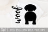Puppy Dog Svg, Dachshund Dog Butt Hook Svg File, Pet Svg, Dog Butt ...