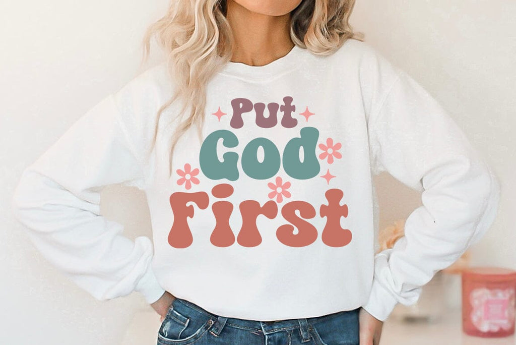 Put God First, Religious SVG - So Fontsy