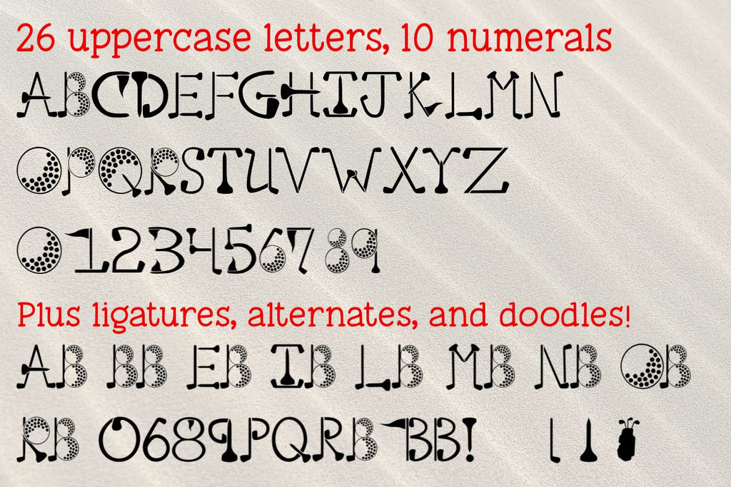 Putting Green- A quirky font for golfers - So Fontsy