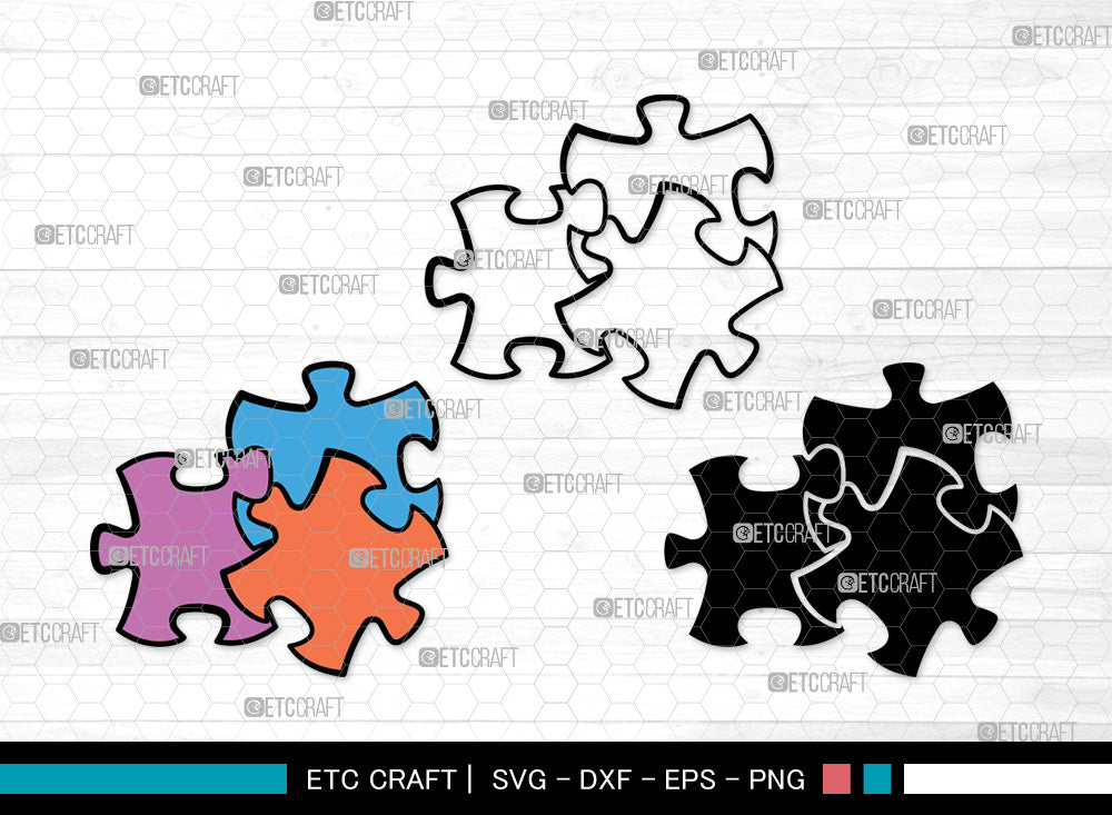 Puzzle Clipart SVG, Puzzle Piece Svg, Jigsaw Puzzle Svg, Puzzle Svg ...