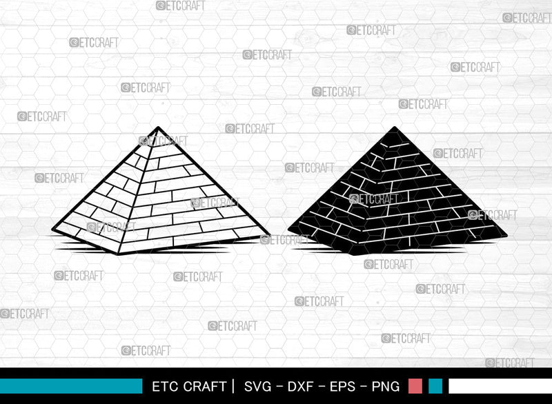 Pyramid SVG, Egypt svg, Egyptian Svg, Landmark Svg, Pyramid Svg - So Fontsy