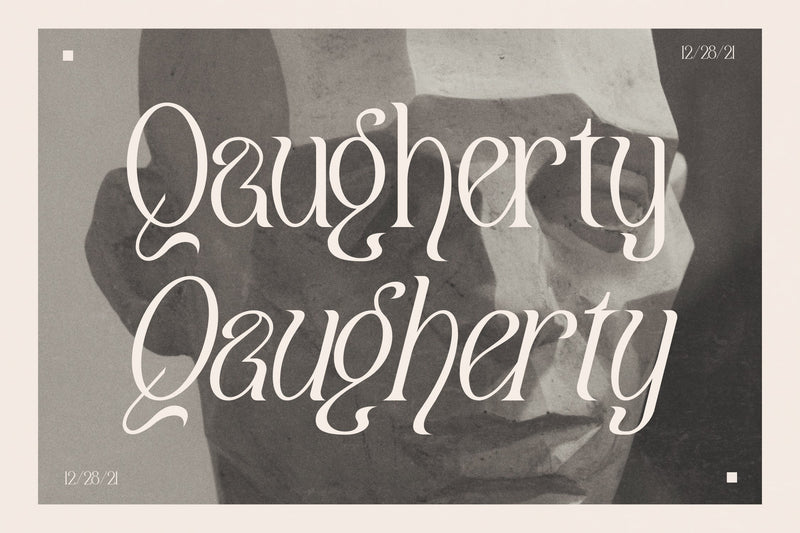Qaugherty Typeface - So Fontsy