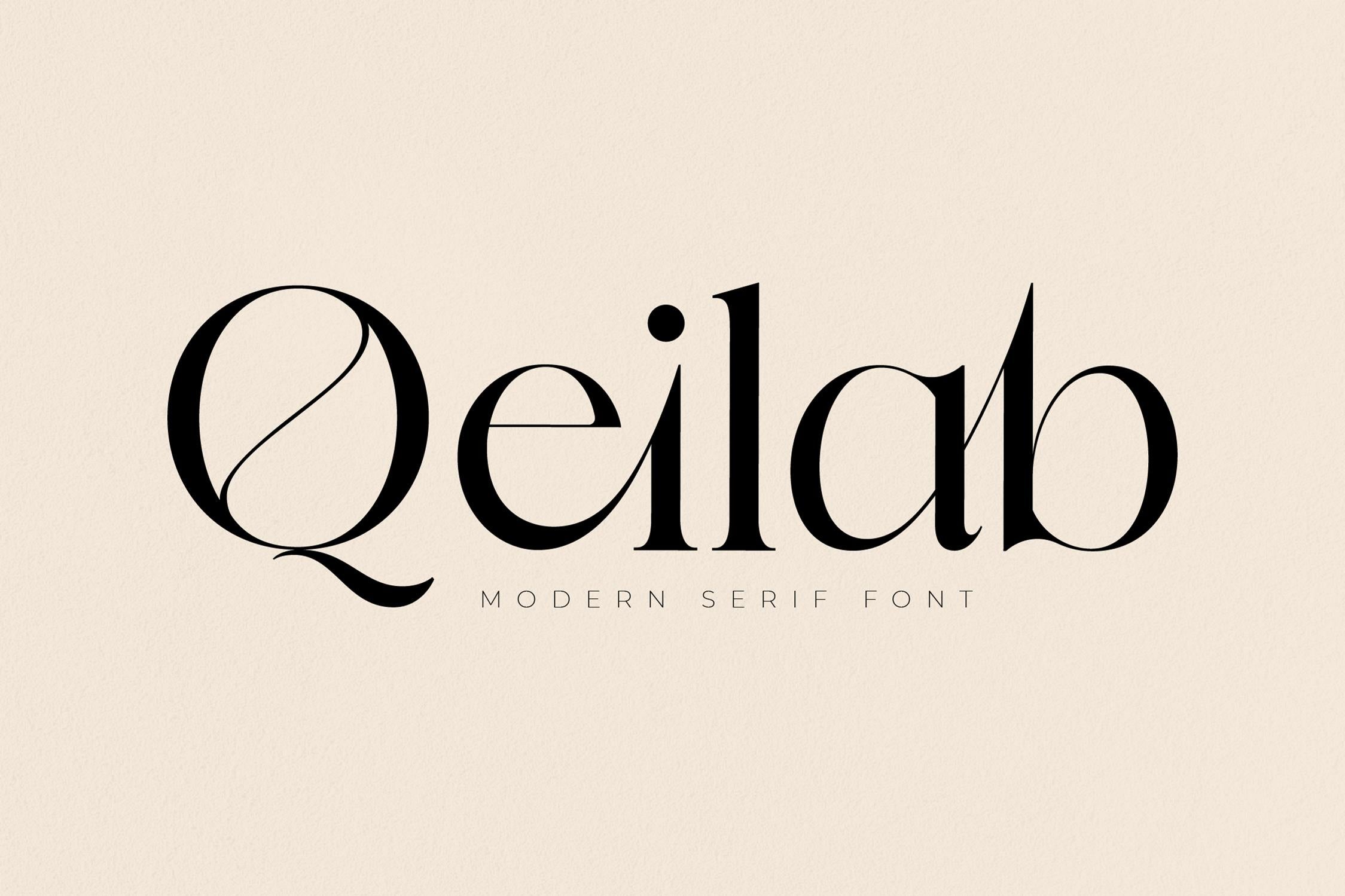 Qeilab Typeface - So Fontsy