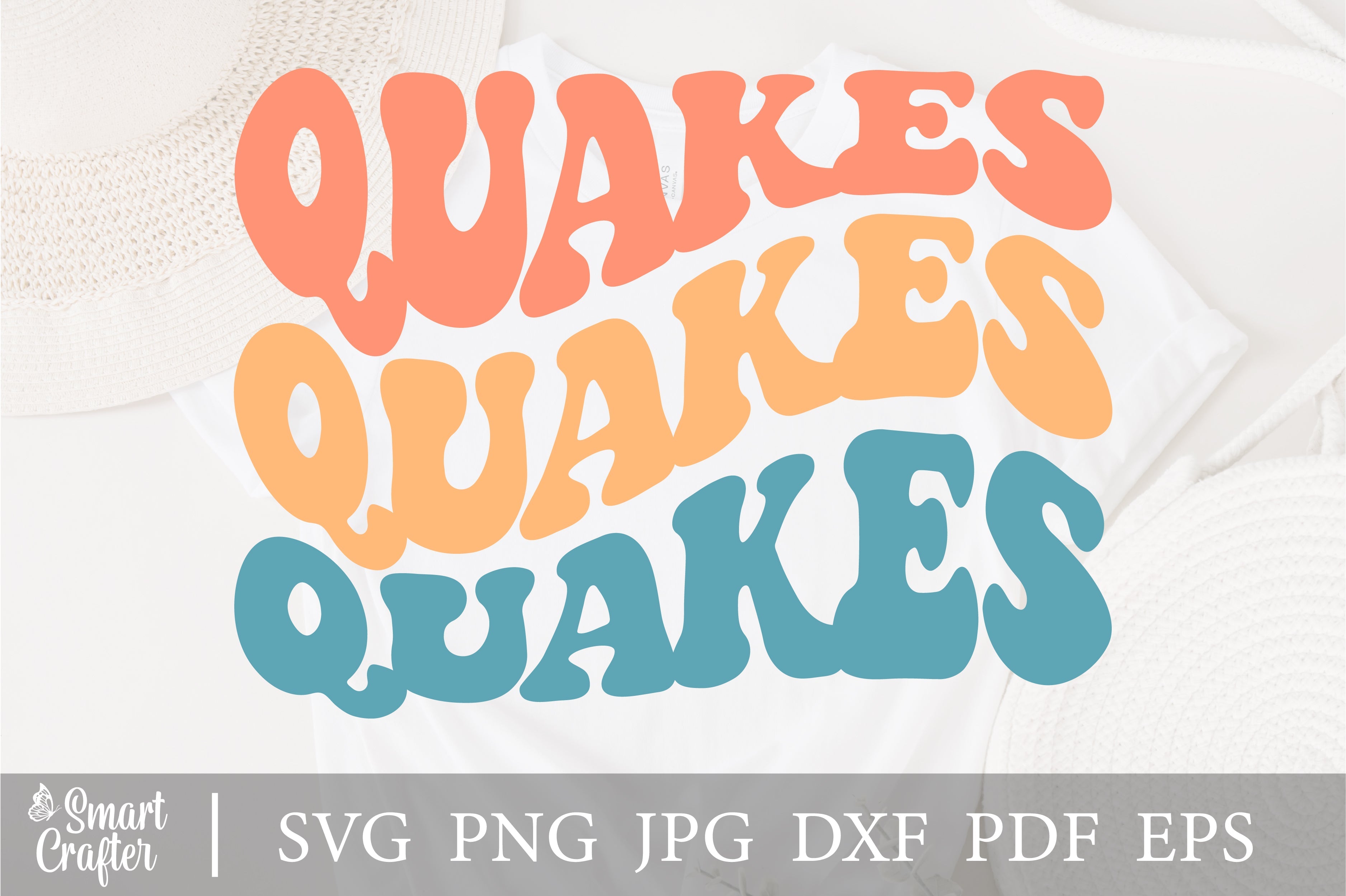 Quakes svg, wavy style svg, EPS PNG Cricut Instant Download - So Fontsy