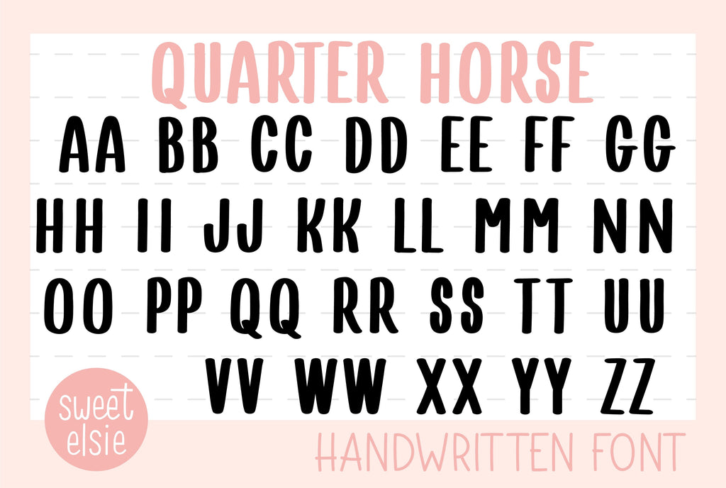 Quarter horse font - So Fontsy