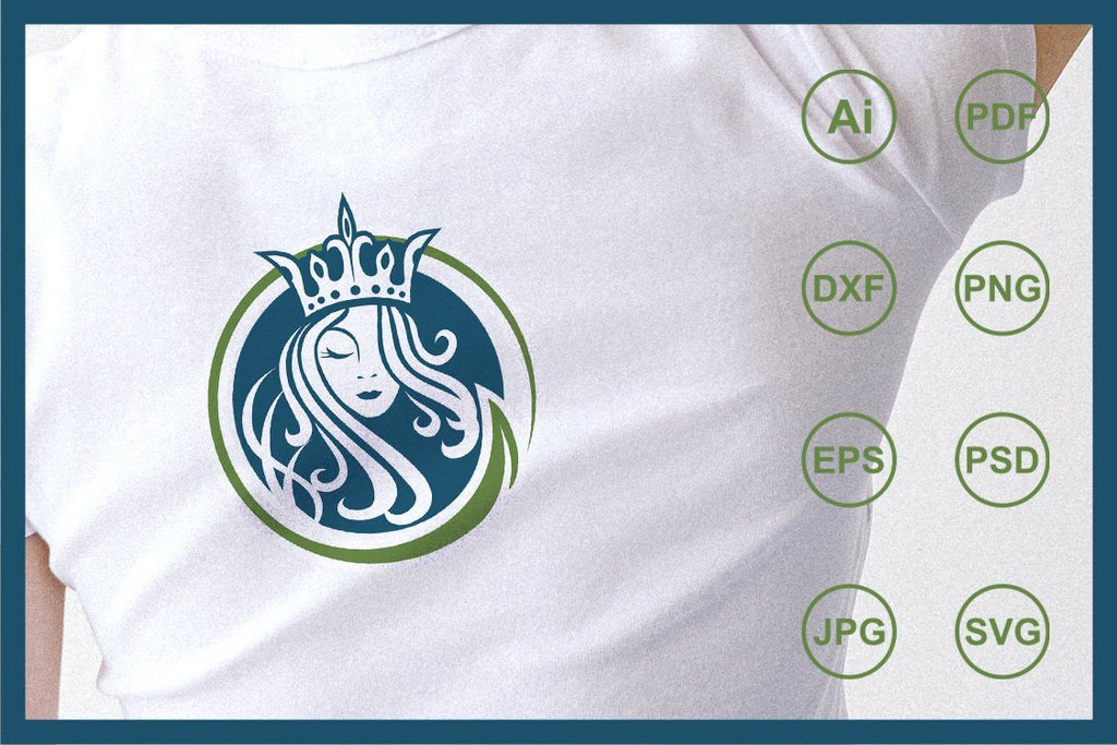 Queen character design illustration - So Fontsy