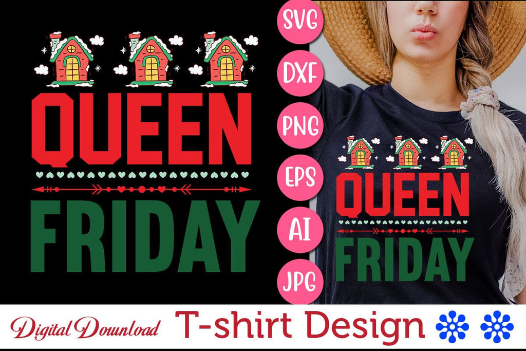 Queen Friday SVG Cut File - So Fontsy