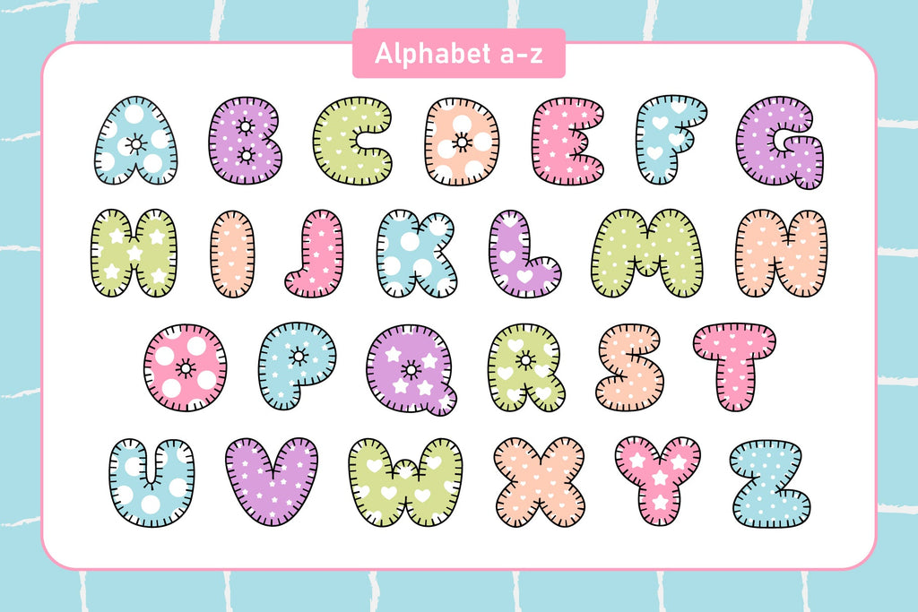 Quilt Color Fonts - So Fontsy