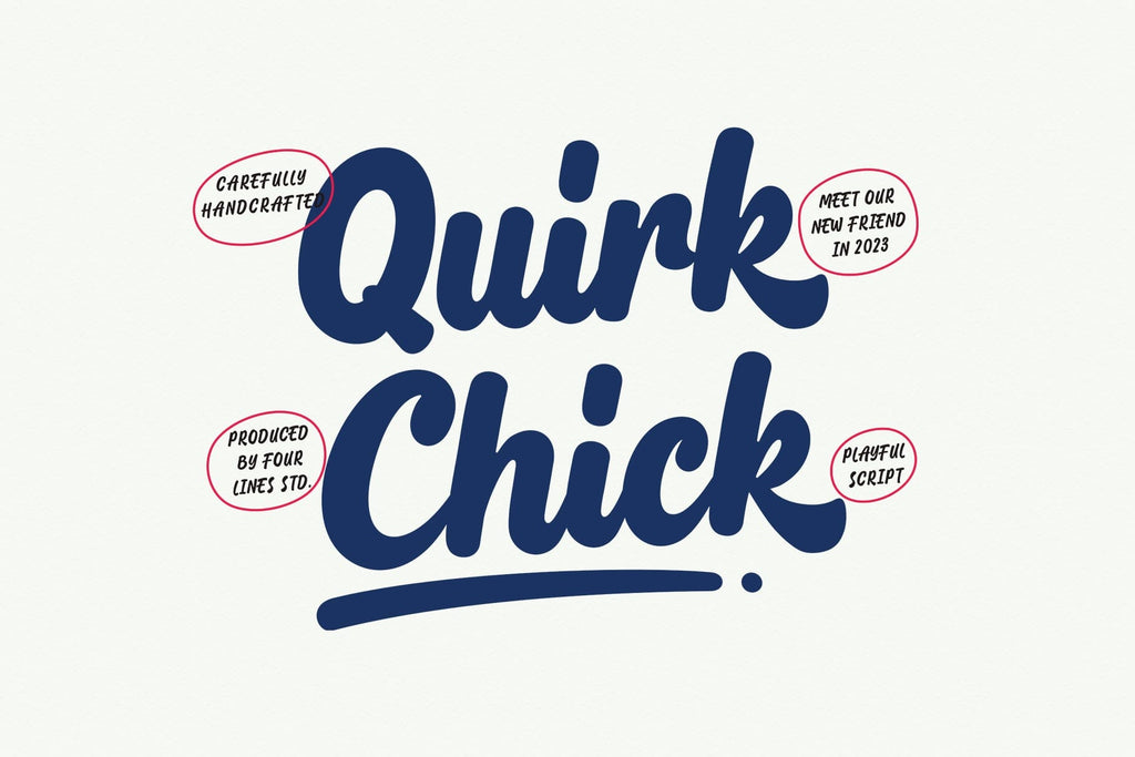 Quirk Chick - Quirky Playful script - So Fontsy