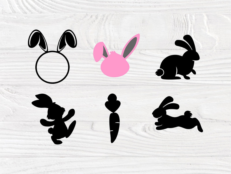 Rabbit SVG Bundle | Rabbit Cut Files for Cricut and Silhouette | Rabbit ...