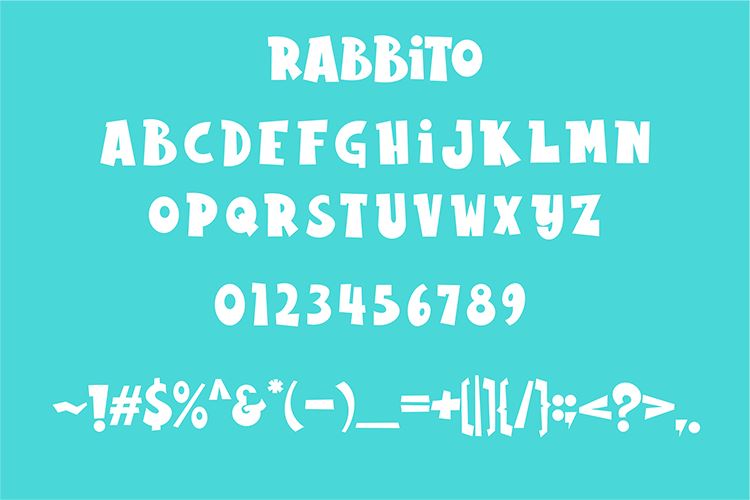 Rabbito - Playful Display Font - So Fontsy