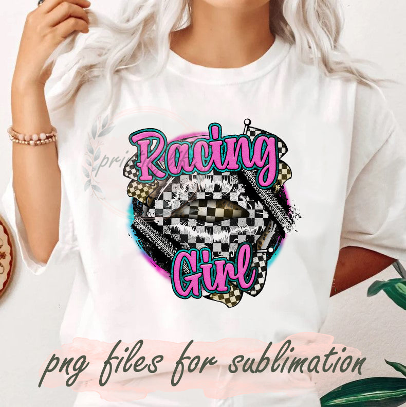 Racing Girl Png, Race Flag Png, Car Racing Digital Png, Racing Fan Png ...
