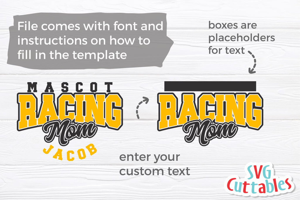 Racing svg - Racing Mom Template 001 - svg - dxf - eps - png - Cut Fil ...