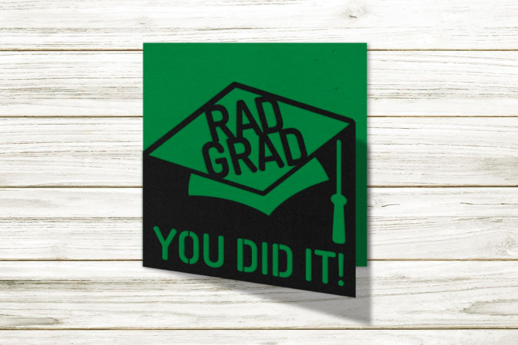 Rad Grad Layered Papercut Graduation Card SVG - So Fontsy