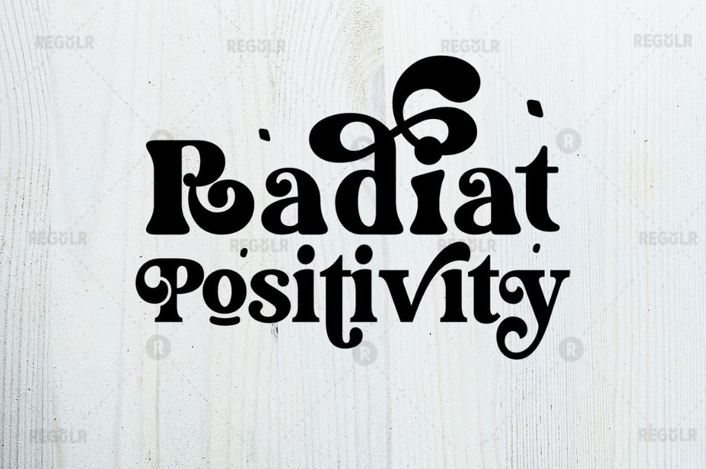 Radiate positivity SVG - So Fontsy