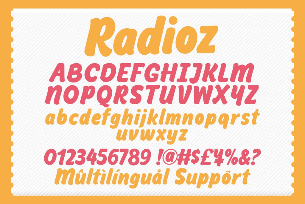 Radioz – Simply Playful Display font - So Fontsy