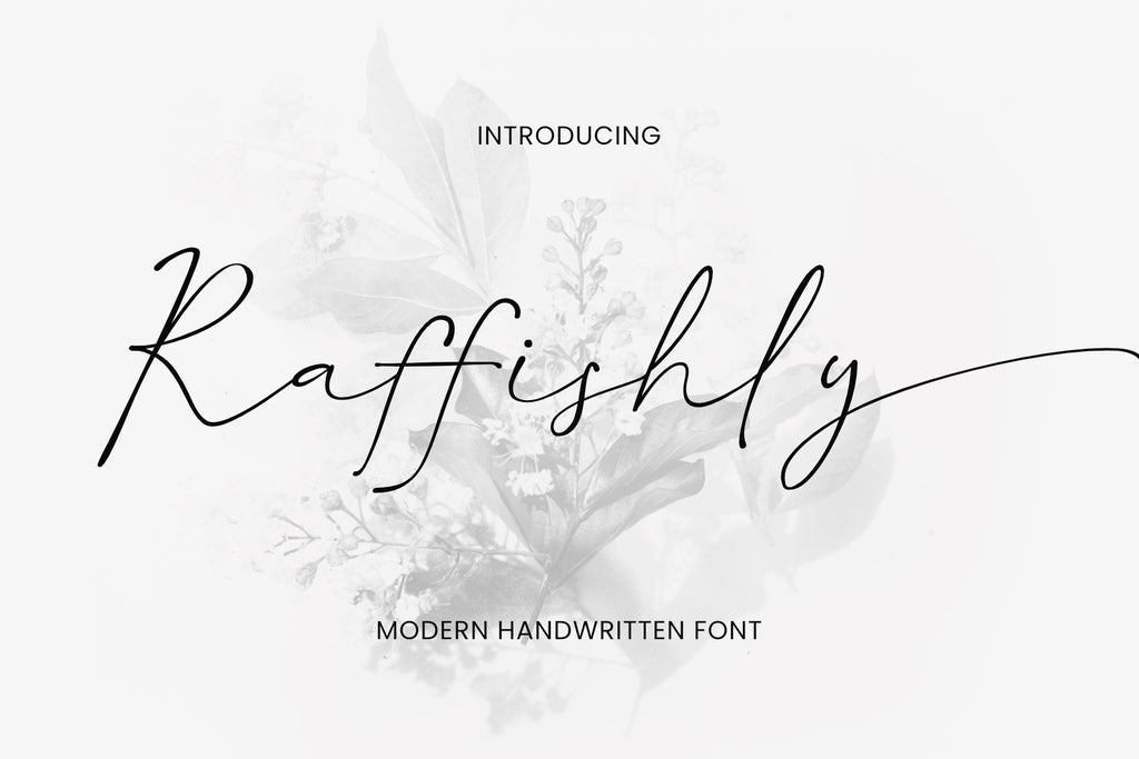 Raffishly - a Modern Script Font - So Fontsy