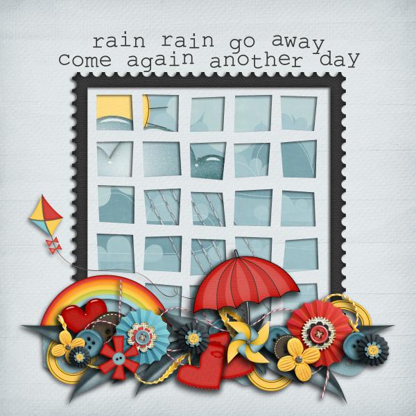 Rain Rain Go Away Digital Papers - So Fontsy