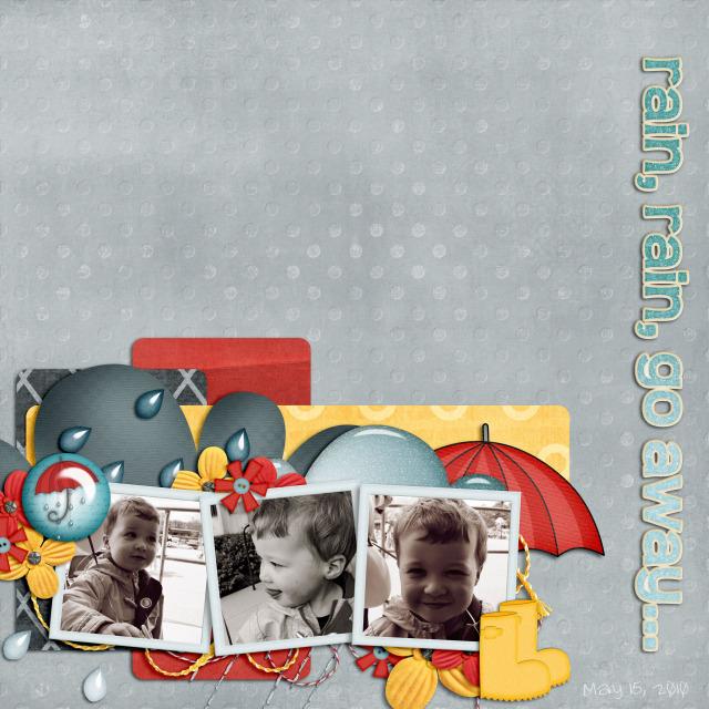 Rain Rain Go Away Digital Papers - So Fontsy