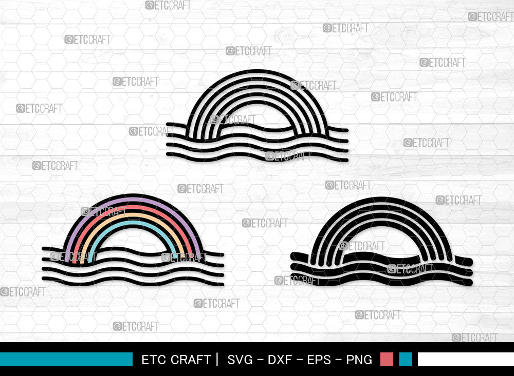 Rainbow Icons Color, Rainbow Svg, Rainbow Sublimation Svg, Rainbows ...